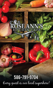 The Menu at Rose Ann's Kitchen